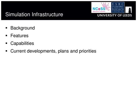 Ppt E Infrastructure For Large Scale Social Simulation Powerpoint Presentation Id 776410