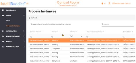 process instances intellibuddies® documentation portal