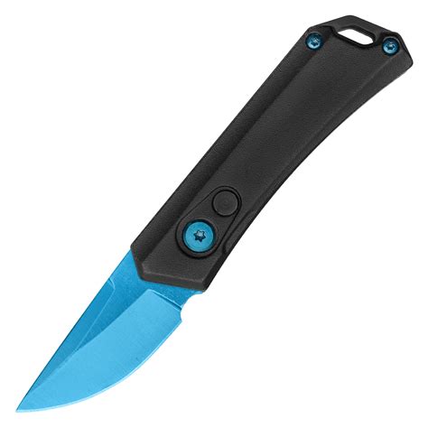 Atomic Knives 5 25 Micro Blue Push Button Pocket Knife Best Knives