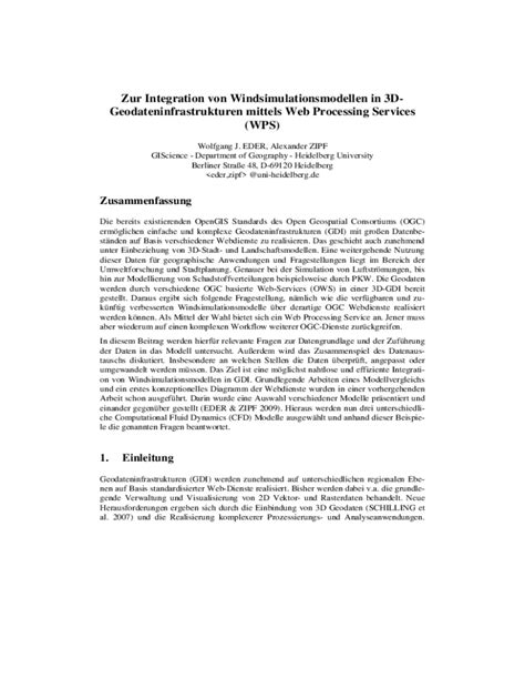 Ausfüllbar Online Geodateninfrastrukturen Mittels Web Processing Services Wps Fax Email