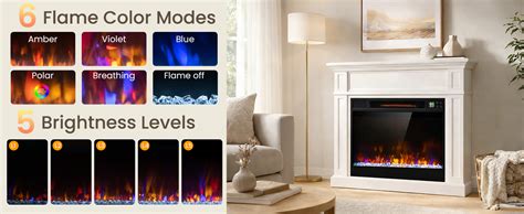 Simoe 23 Electric Fireplace Inserts 1500w Recessed