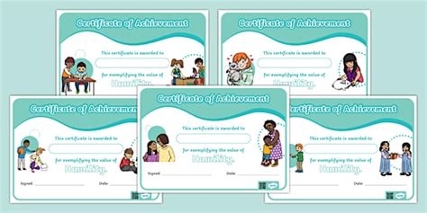 Values Certificates Humility Creat De Profesori Twinkl