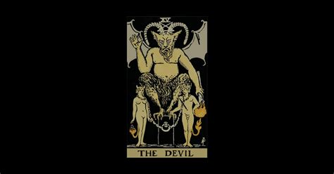 The Devil Tarot Card The Devil Tarot Card Sticker Teepublic