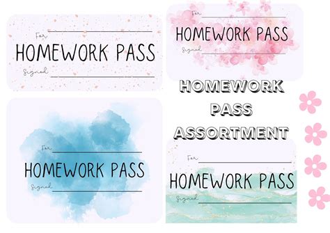 No Homework Pass