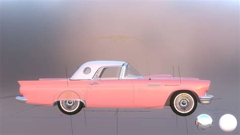 Ford Thunderbird 1957 3d Model By Nerdadantes