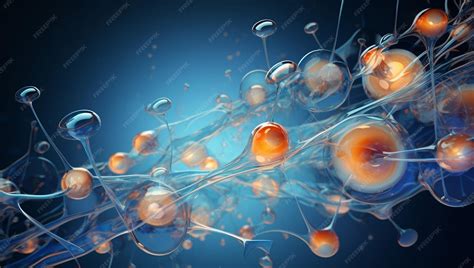 Premium Ai Image Molecule Molecular Element Illustration