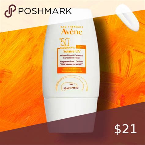 Avène Solaire Uv Mineral Multi Defense Sunscreen Fluid Spf 50 Nib