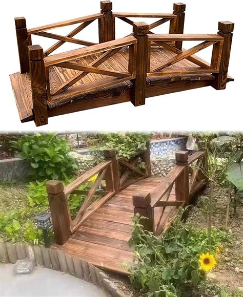 Decorative Wood Bridges Wooden Garden Bridge Pond Bridge Landscape