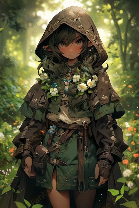 Tallfellow Halfling Female Ranger Dnd Halfling Druid Fantasy Anime