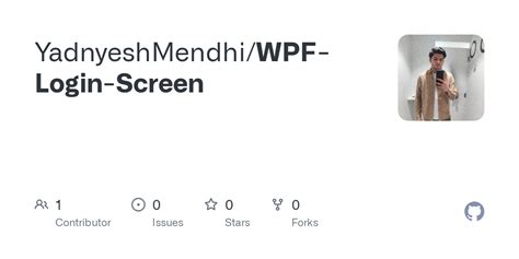 Github Yadnyeshmendhiwpf Login Screen