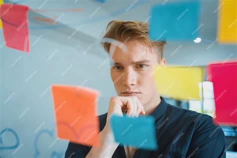 Premium Photo Businessman Brainstorm Idea By Using Mind Map And