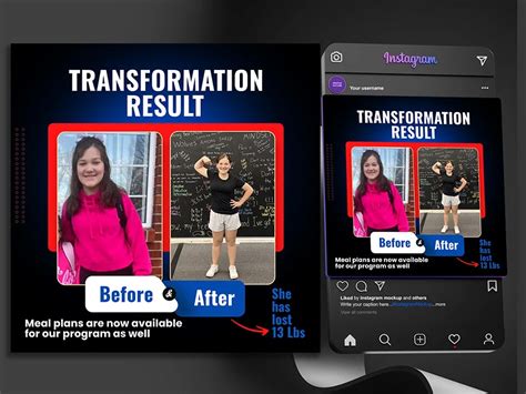 Before And After Transformation Poster Design Behance