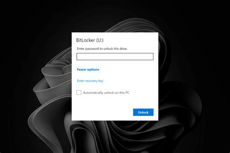Come Abilitare O Disabilitare Bitlocker Auto Sblocco Su Windows 11