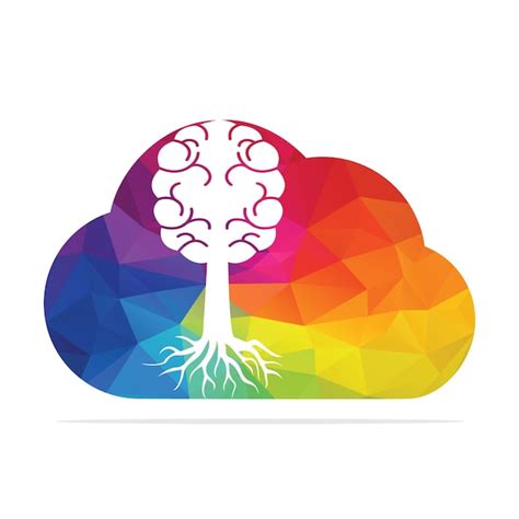 Premium Vector Brain Tree Roots Concept Design Tree Growing In The