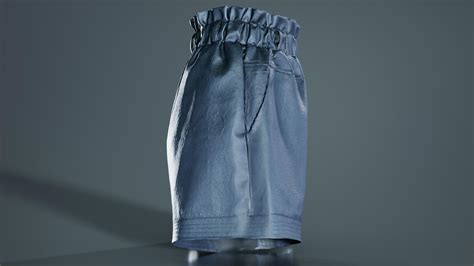 Wide Leather Short 3d Model By Polygonal Miniatures