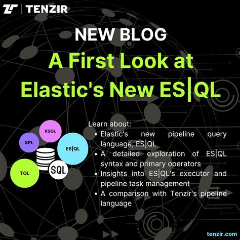 Tenzir On Linkedin Cybersecurity Elastic Esql Datapipelines Detectionengineering