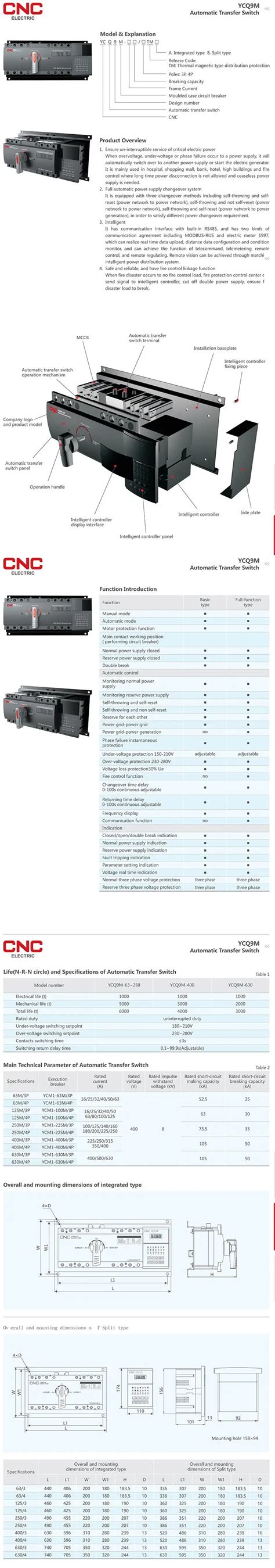 Generator Control Ats Module Automatic Transfer Switch Electric Manual