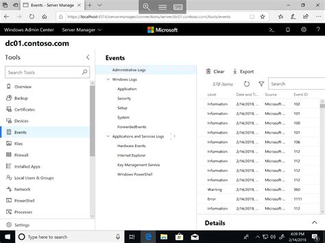 microsoft windows admin center a work in progress