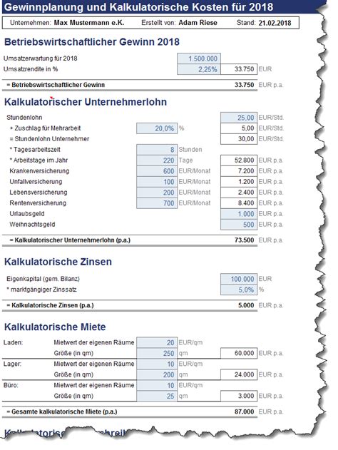 Preiskalkulation Im Handel Excel Tool Vielseitig U Intuitiv