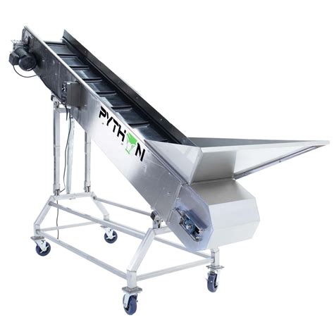 Toms Tumbler Python 1200 Feed Belt Conveyor Black Label Supply Llc