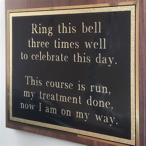 7 Inch Diameter Polished Brass Cancer Medallion Plaque Bell Brassbell