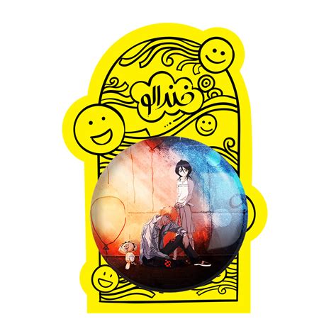 قیمت و خرید آینه جیبی خندالو طرح روکیا و ایچیگو انیمه بلیچ Bleach مدل تاشو کد 12034