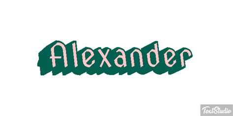 Alexander Name Animated  Logo Designs