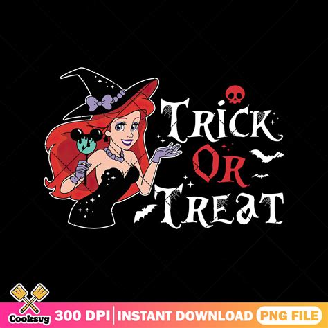 Ariel Trick Or Treat Png Ariel Princess Png Scary Disney Png Cooksvg