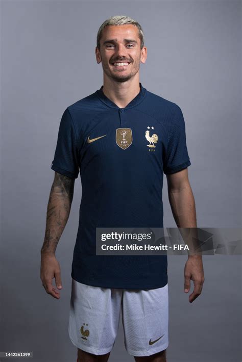Antoine Griezmann Of France Poses During The Official Fifa World Cup