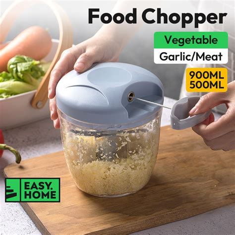 【sg Stock】vegetable Chopper Mini Blender Garlic Cutter Manual Food