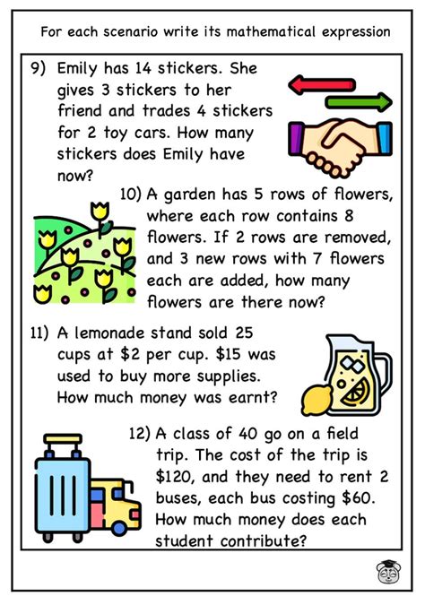 10 Page Printable Engaging Bidmas Challenge Solve Medium Word Problems With Bidmas Operations