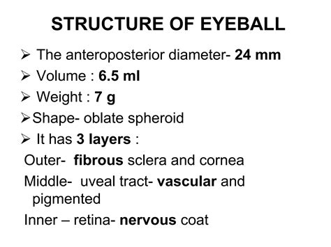 Anatomy Optics And Refractive Errors Of Eye Ppt