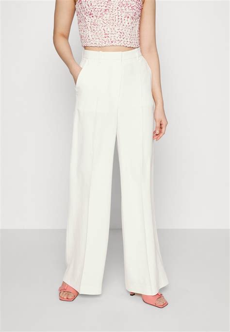 Boss Tikela Kalhoty Open White Bílá Zalando Cz