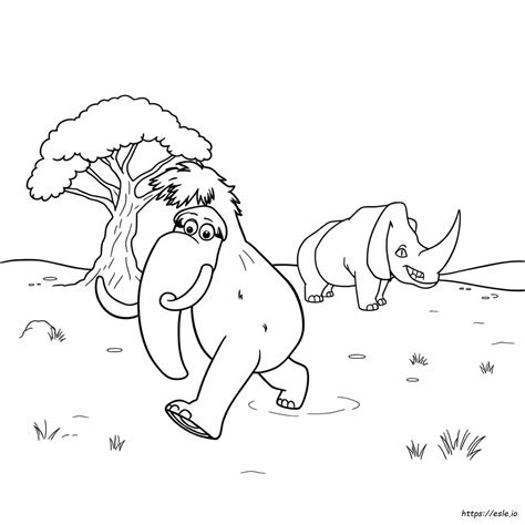 Sid Da Era Do Gelo Para Colorir