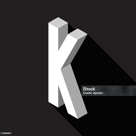3d Letter K Logo Icon Design Template Element Stock Illustration