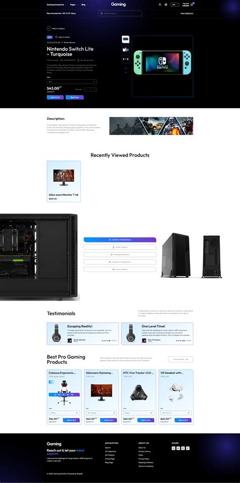 Gaming Shopify 20 Ecommerce Theme By Rajodiyainfotech Themeforest