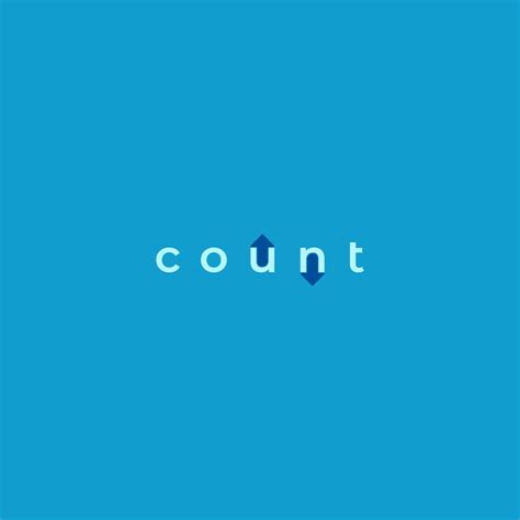 Premium Vector Count Logo With Up And Down Arrows