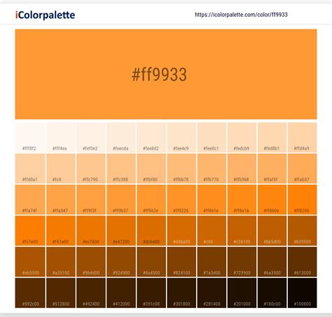 Indian Saffron Color Ff9933 Color Conversion Cmyk Hsl Rgb