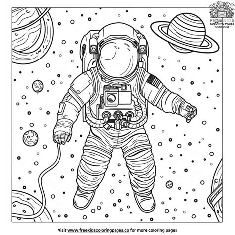 Free Coloring Pages Space