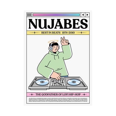 Nujabes Fanmade Poster Jun Seba Poster Hip Hop Poster Lofi Poster