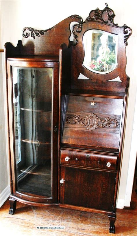 Antique Secretary Desk Cabinet At Ella Watts Blog