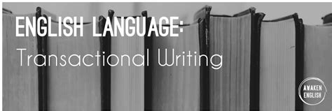 Transactional Writing Practice Questions Awaken English
