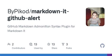 Github Bypikodmarkdown It Github Alert Github Markdown Admonition Syntax Plugin For Markdown It