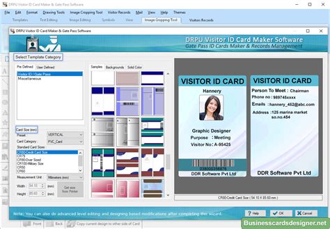 Gate Pass Designer Software Designs Gate Pass And Visitor Id Cards
