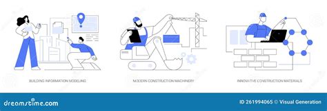 Construction Technology Innovation Abstract Concept Vector