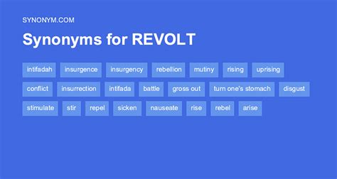 Another Word For Revolt Synonyms And Antonyms