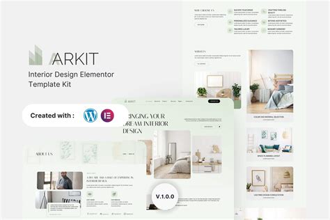 Aarkit Interior Design Elementor Template Kit Latest Wp Nulled