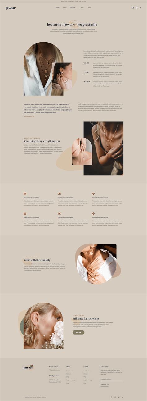 Jewellrywear Ecommerce Elementor Template Kit Wp Template Kits Ft Jewellery Store