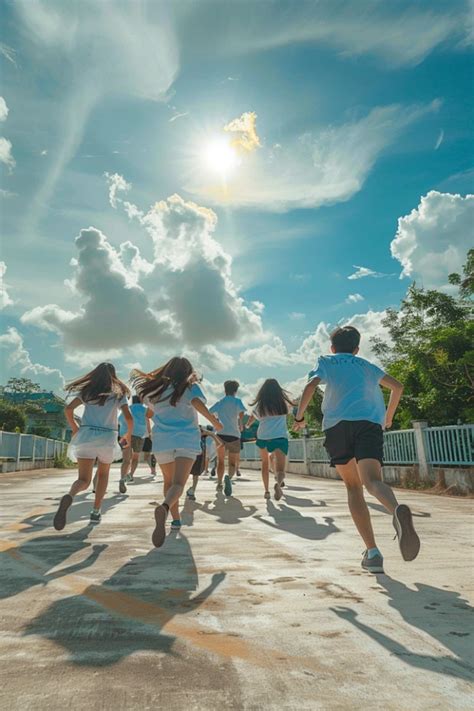 奔跑的积极青年背影 花瓣网