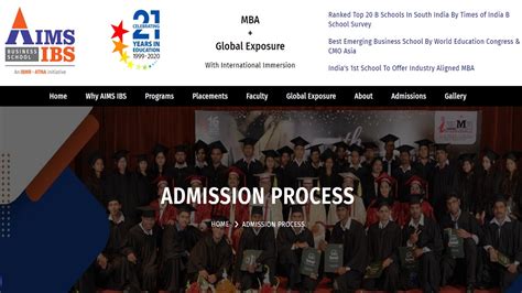 Aims Ibs 2023 Admissions Open For Mba Programmes Apply At